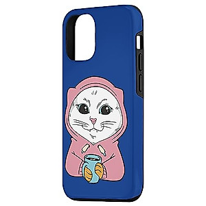 iPhone 13 White Main Coon Cat Outfit For Cat Lover Cats Case