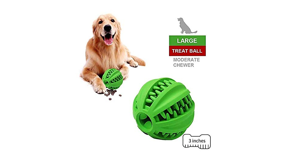 Dog IQ Ball Toy: Interactive Mental Stimulation & Dental Health