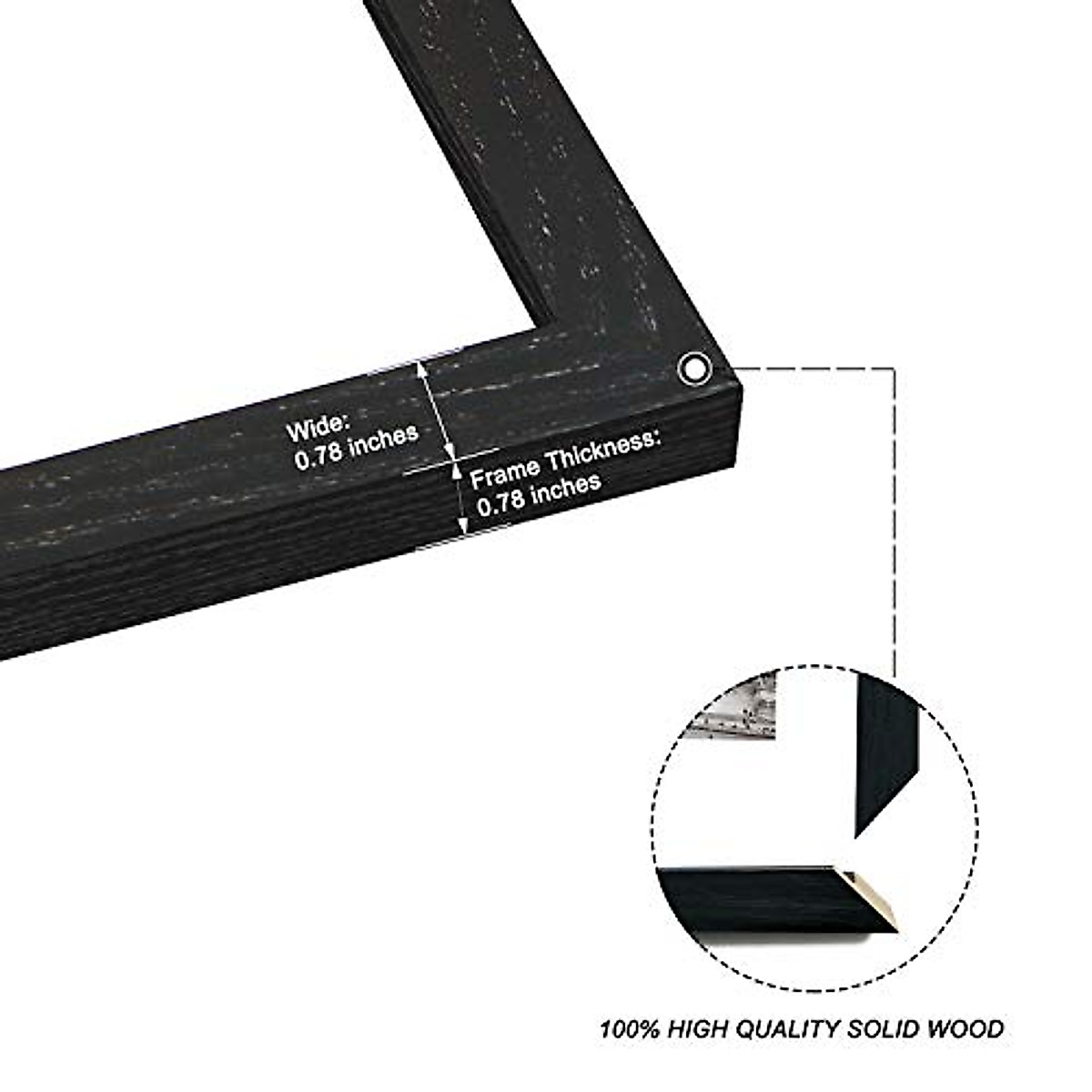 Luxdart 12x16 frames with Mat to Display 11x14 Picture or 8.5x11 photo 12 x 16 Black Solid Wood Picture Frame Wall Art for Living Room Wall Mount and tabletop Decor(2 Mats)