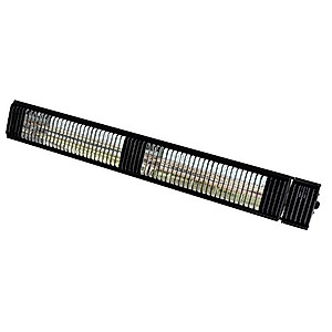 Sunwave 3000 Watt Infrared Patio Heater Tungsten Ultra Quartz Low Glare with Remote control and 3 power levels, 11,028 BTU Max output By Muskoka Lifestyle Products USA (Black)