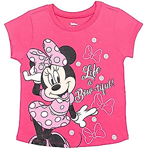 Disney Sofia The First Minnie Mouse Vampirina Fancy Nancy Little Girls 4 Pack T-Shirts Multicolor 6X