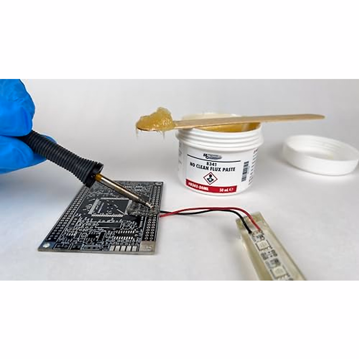 MG Chemicals 8341-50ML No-Clean Soldering Flux Paste, 49.0 g Jar, Pack of 1