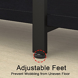 HSH Industrial Wood and Metal 5 Tier Bookshelf, Large Tall Open Rustic Wide Etagere Bookcase, Vintage Farmhouse Modern Wooden Big Book Shelf for Home Living Room Bedroom Office Storage, Rustic Oak