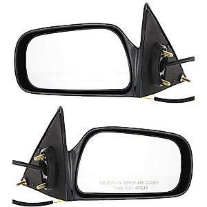 Kool Vue Driver & Passenger Side Power Non-Heated Mirrors for Toyota Camry 1997-2001 Paintable Japan Built Vehicle (VIN starts with J)