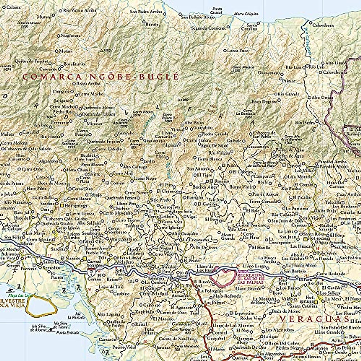 Panama Map (National Geographic Adventure Map, 3101)