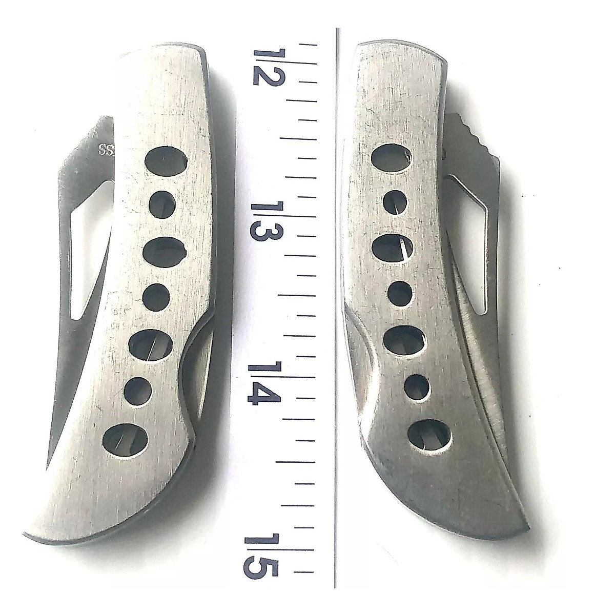 3 PC 440 STAINLESS STEEL Pocketknife Steel Handle & Blade, Lockback, New