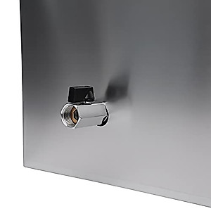 6-Pan Commercial Food Warmer, 110V 600W Electric Steam Table 15cm/6inch Deep, Professional Stainless Steel Buffet Bain Marie for Catering and Restaurants