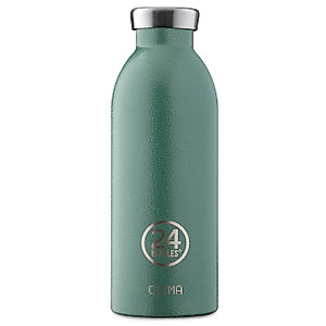 24Bottles Clima Bottles - Insulated Water Bottle 11oz/17oz/29oz, Water Bottles with 100% Leak Proof Lid (12 Hours Hot and 24 Hours Cold Beverages), Made of Stainless Steel, Italian Design