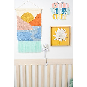 Pay's Place Universal Baby Monitor Mount, Longer White Flexible Silicon Baby Camera Mount, Ideal Baby Monitor Holder to Crib Bassinet Playpen, Baby Monitor Stand, Compatible w/Infant Optics Mount