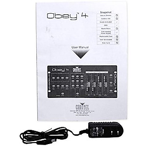 Chauvet Obey 4 DMX-512 LED Wash Light Controller w/3 or 4 Channel Mode+DMX Cable