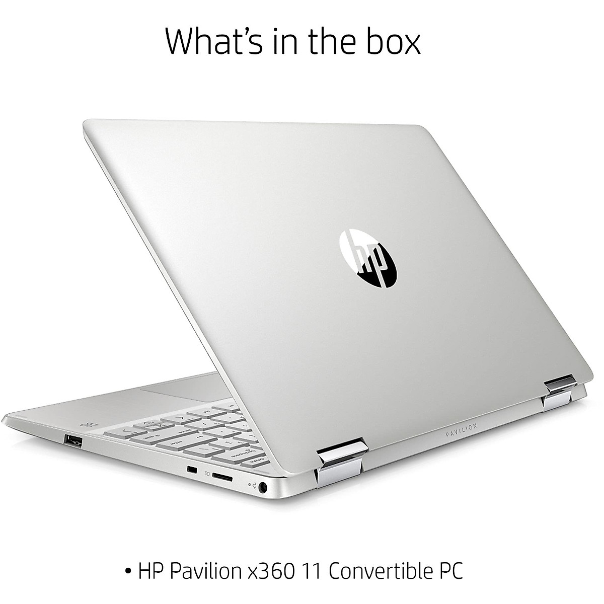 HP Pavilion X360 2-IN-1 11.6" HD Touch-Screen WLED-backlit Laptop, Intel Pentium N5000 up to 2.7GHz, 4GB DDR4, 128GB SSD, Bluetooth, Wireless-AC, HDMI, Webcam, USB 3.1-C, Media Card Reader, Windows 10