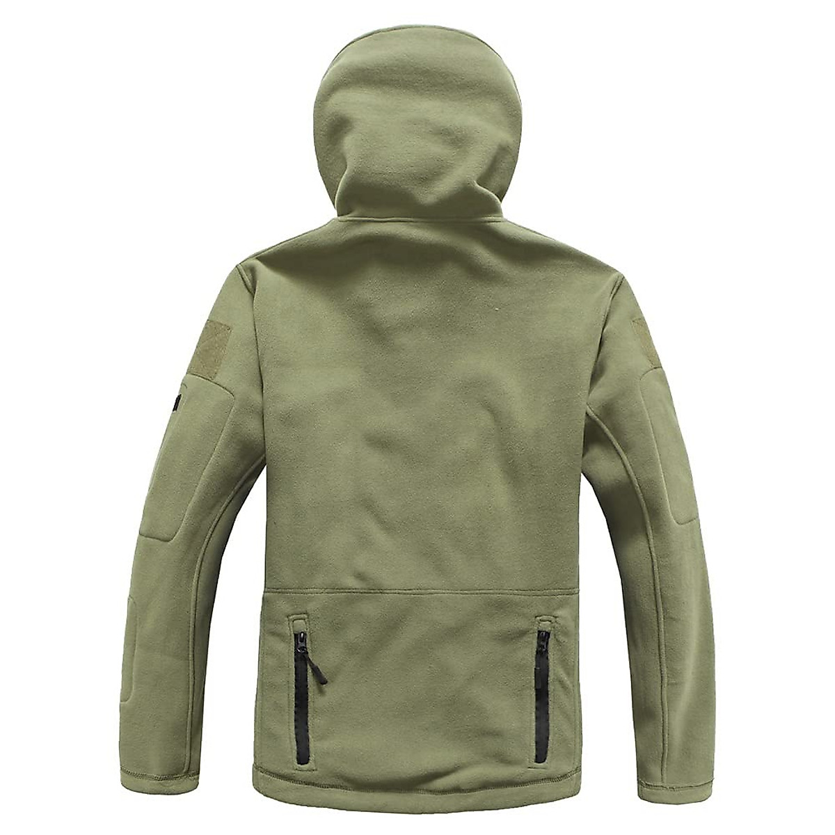 ReFire Gear Men's Warm Military Tactical Sport Fleece Hoodie Jacket,Army Green,XX-Large