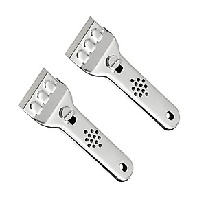 Gadpiparty 2sets Stainless Steel Cleaning Shovel Household Cleaning Tools Scraper for Cleaning Utility Scraper Wallpaper Tools Household Clean Scraper Floor Scraper Floor Glue Silver 2pcs*2