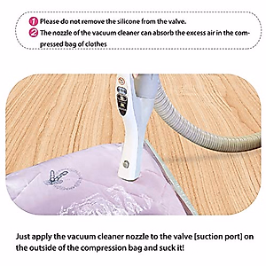 Opaza Vacuum Storage Bags, Airtight Space Compression Bags for Clothing,duvets/bedding (6 Pack-3 Large,3 Medium))