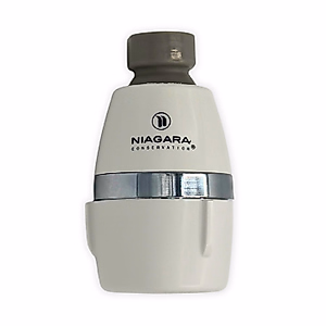 Niagara N2610 - Bi-Max Adjustable Flow Rate (1.0/1.5 GPM) California Compliant Showerhead in White - Adjustable Water Saving High Efficiency Shower Head