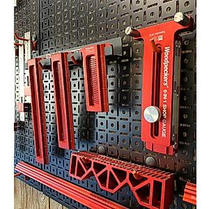 OmniWall 18 Gauge Galvanneal Metal Pegboard 16'' x 32'' OmniPanel (Includes Cleats) for Tools, Black (Black)