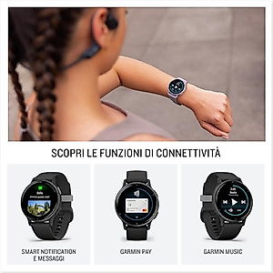 Garmin vívoactive 5, Health and Fitness GPS Smartwatch, AMOLED Display, Up to 11 Days of Battery, Black