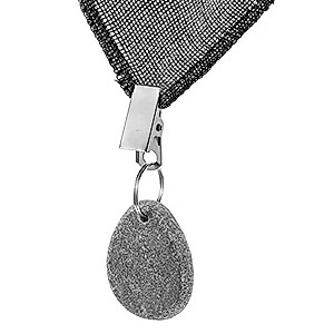 Tablecloth Weights Hangers, Tablecloth Pendant Stone Table Cover Weights with Metal Clips for Outdoor Party Picnic Table Decoration (Grey (4pcs))