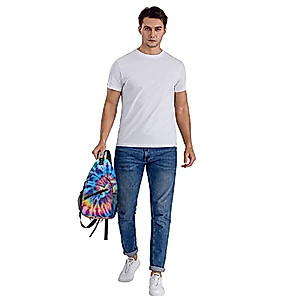 Tie Dye Sling Backpack Leisure Oblique Cross Chest Bag For Men Women,Durable Adjustable Gym Bag Cycling Traveling Hiking Daypack