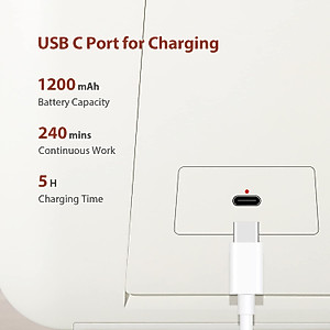 NEZZOE Lighted Makeup Mirror, USB Rechargeable Portable Compact LED Vanity Mirror with Touch Screen Dimming