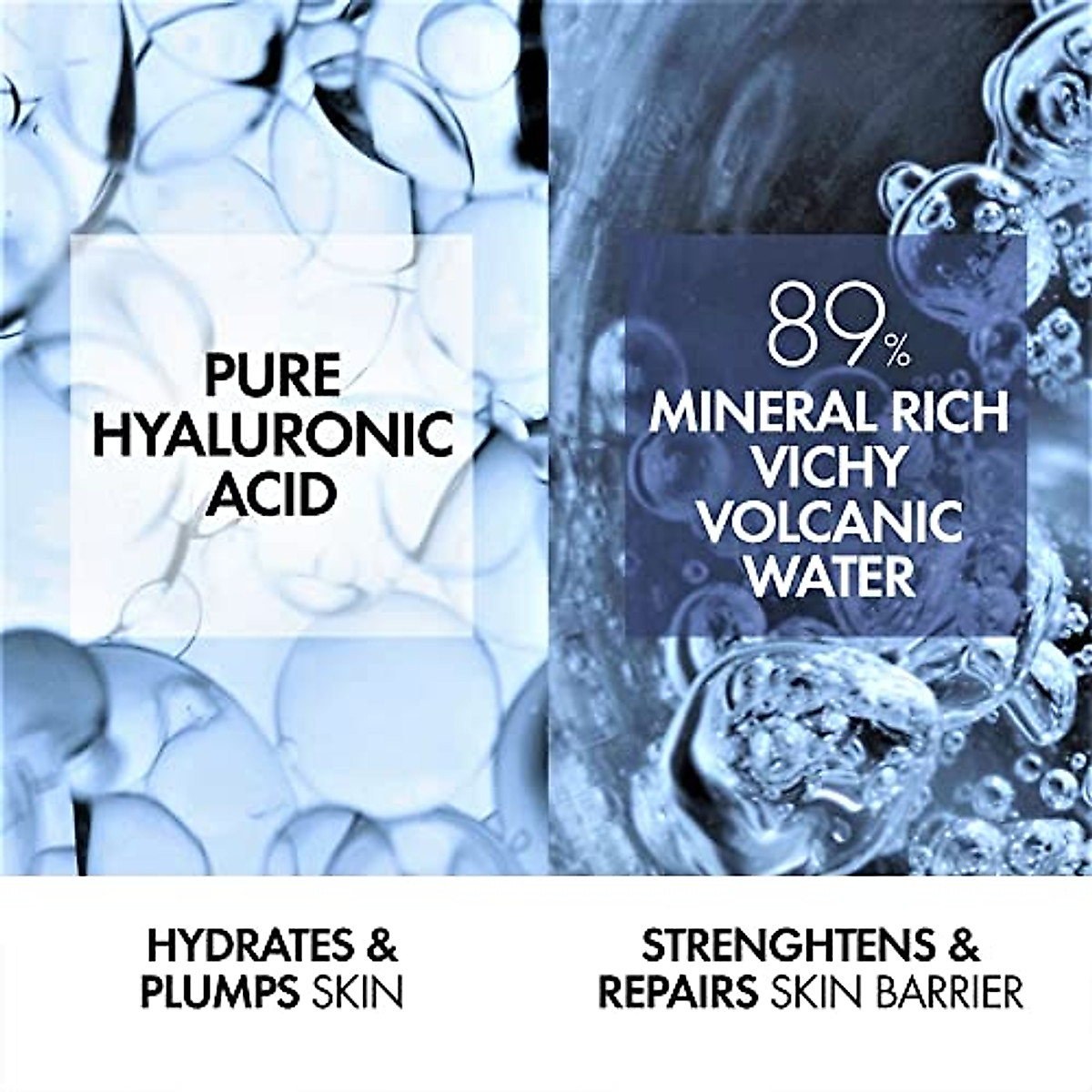 Vichy Mineral 89 Hyaluronic Acid Face Serum, Facial Gel Moisturizer and Pure Hyaluronic Acid Hydrating Serum for Sensitive or Dry Skin, 1.01 Fl Oz (Pack of 1)