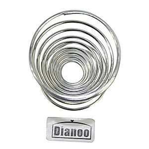 Dianoo Stainless Steel Egg Holder, Spring Wire Tray Boiled Egg Cups Holder Stand Storage, 8PCS, Silver