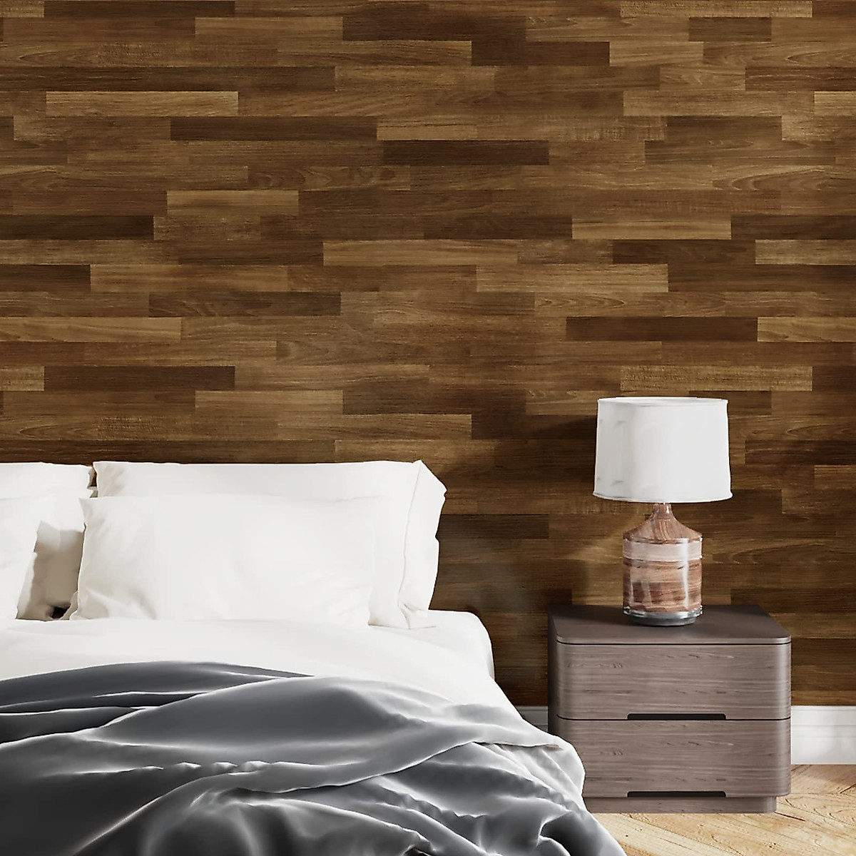 STICKEEP Butcher Block Contact Paper Peel and Stick Countertops Waterproof Wood Shiplap Peel and Stick Wallpaper Self Adhesive Wood Countertop Contact Paper for Cabinets Table Desk 17.71 x 118 in