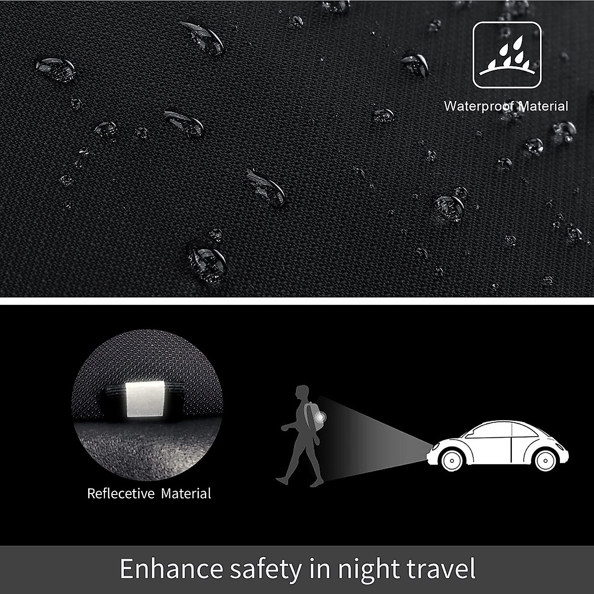 Kingsons Sling Bag Large-Capacity Shoulder Bag Crossbody Bag Casual Chest Bag For Men With USB Charging Port Ipad Cross Bag Anti-Theft Travel Hiking Waterproof,Business Package Accommodates 13.3" PC