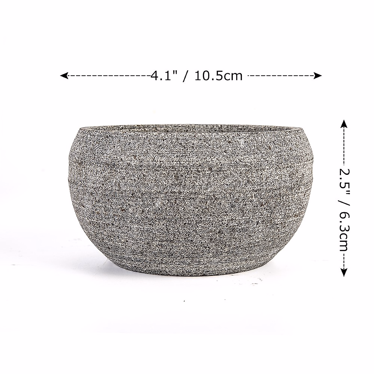 CHARMMAN Shaving Soap & Cream Bowl for Men, Natural Granite Stone, Keep Warm Better, Easier to Lather