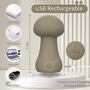 MaeDouy Mushroom Shaped Shoulder & Neck Electric Massager - Waterproof Personal Handheld Cordless Portable Travel Back Massager, Suitable for Full Body to Relieve Muscle Pain and Fatigue.(Light Green)