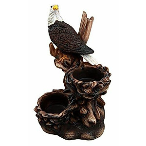 Set Of 1 Bald Eagle Residing Nests Salt and Pepper Shaker 6.5"H
