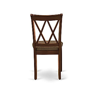 East West Furniture NDCL3-MAH-C Dining Table Set, Mahogany