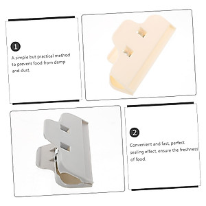 HOMSFOU 20 Pcs Sealing Clip Snack Sealer Clips for Sealing Bags Airtight Food Clip Snack Bags Clips Food Locking Clips Food Bag Clips Magnetic Bag Clip Snacks Heavy Storage Bag Plastic