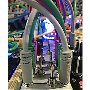 Luigis Modular Supply Spaghetti Eurorack Patch Cables - Package of 5 Blue Cables, 12 (30 cm)