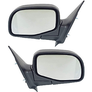 Kool Vue Left & Right Door Mirrors Compatible With Ford Ranger 1998-2005 Paintable Pair Extended Cab