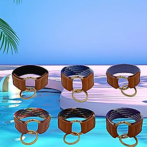 MIANQIONGFENG key chains women.key chain wallet women.key chains.Wristlet Lanyard.Stretchy Wrist Lanyard Key Chain Strap.Stretchy Keychain Holder，ID Badge Wallet Holder