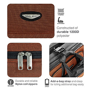 Travel Select Amsterdam Expandable Rolling Upright Luggage, Navy, Checked-Large 29-Inch