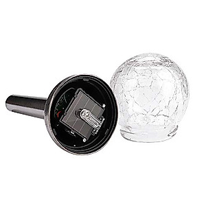 Ball Stake Light, Abs Material Yard Solar Lamp, Waterproof Sturdy And Durable Low Power Consumption Easy To Install Pathway For Home Garden Lawn