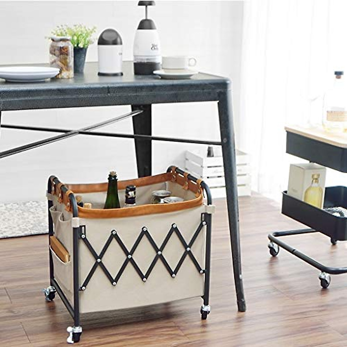 Newspaper Baskets Magazine Holder Newspaper Rack Foldable Mobile Storage Basket Living Room Newspaper Rack Magazine Rack Storage Rack Storage Book Shelf Book Shelf