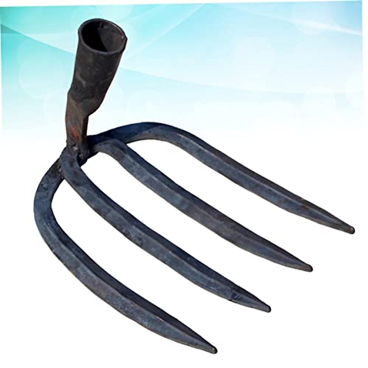 DOITOOL 4 Cleaning Tool Digging Tools Mini Tool Rake Head Replacement Mini Rake Small Shrub Rake Garden Tools Gardening Rake Lawn Forging Shrub Black Cultivator Rake