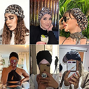 Stretch Turban Hats for Women - Hair Wraps for Women Women Turbans Hair Scarf Turban Head Wrap Pre Twist Ultra Soft Extra Elastic and Breathable