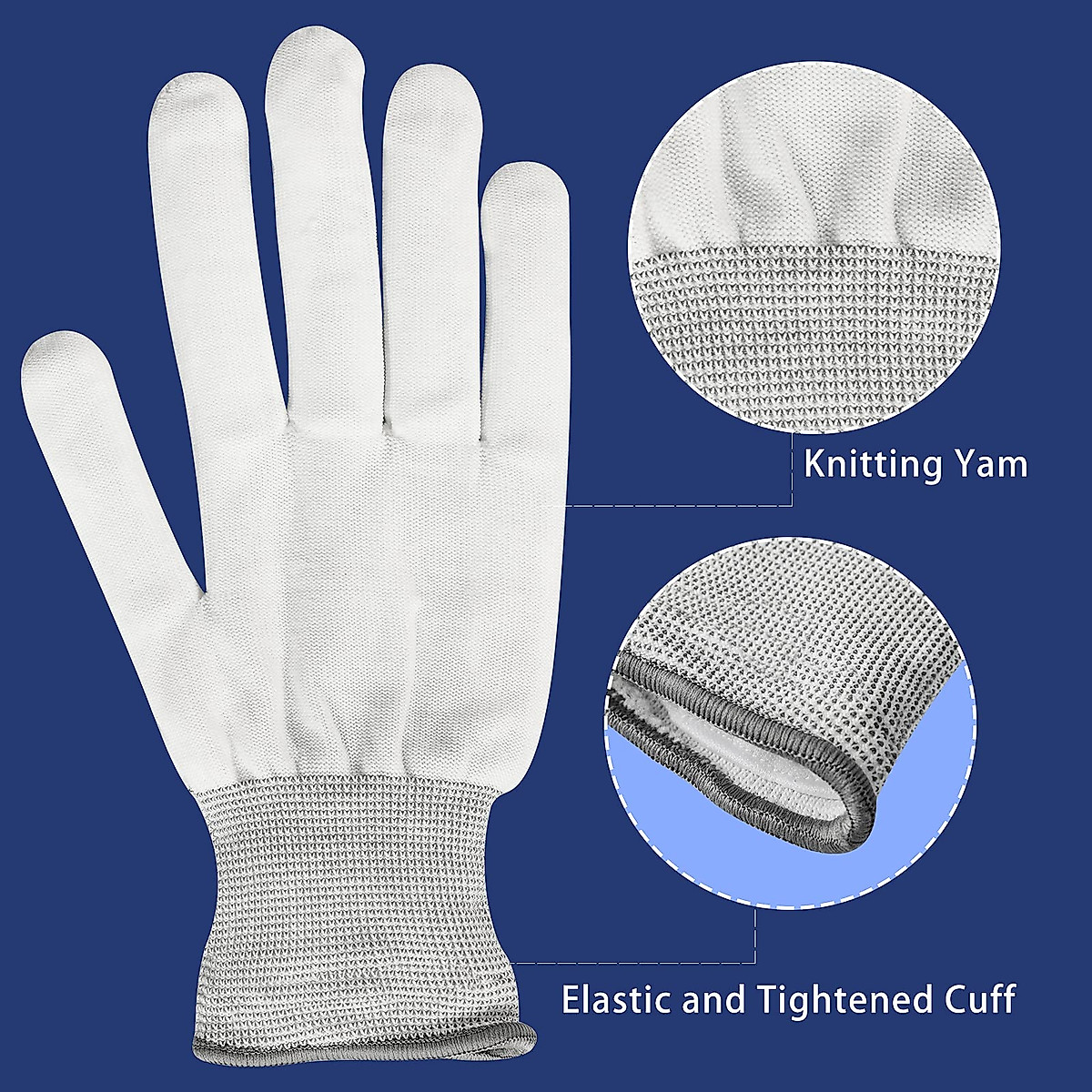 Max Fun Halloween Mask Glowing Gloves for Halloween Costume Cosplay Light Up Scary Masks with 3 Lighting Modes Cosplay Lighted Face Masks for Halloween Parties Masquerade Party(Blue)