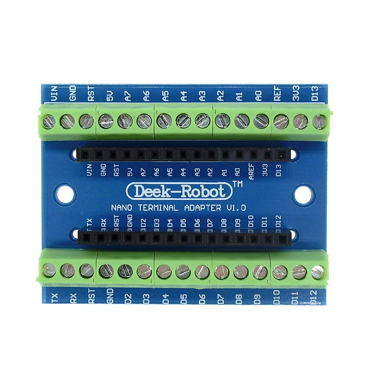 RedTagCanada Nano V3.0 3.0 Controller Terminal Adapter Expansion Board Nano IO Shield Simple Extension Plate for Arduino AVR ATMEGA328P (1, Expansion Board Nano)