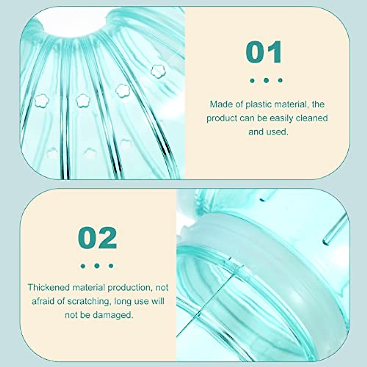 Balacoo 4pcs Hamster Tubes Set, Hamster Cage Tube Hamster Tube Hamster Tubes Set Hamster Tunnels for