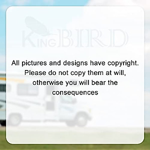 KING BIRD Upgraded Class C RV Cover, Extra-Thick 5 Layers Anti-UV Top Panel, Durable Camper Cover, Fits 29'- 32' Motorhome -Breathable, Watertight, Rip-Stop with 2Pcs Extra Straps & 4 Tire Covers