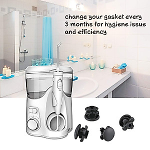 BBTO 6 Pieces Replacement Part Reservoir Tank Valve Rubber Gasket for Water Flossers, Washer Reservoir Plug Compatible With Waterpik WP100, WP900, WP112, WP250, WP300, Ultra, Nano, Traveler, VAVA, H2o