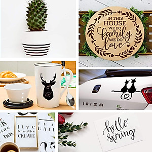 Prime Vinyl Black Permanent Vinyl Roll - 12" x 55 Ft-Black Self Adhesive Vinyl Roll for Silhouette Cameo, Decor Sticker, Cutting Machine, Craft Cutter Machine, Home Decal