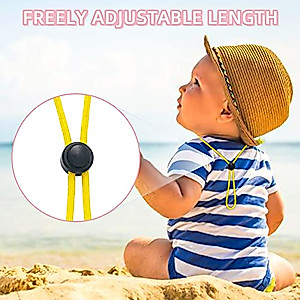 [2Pack] AirTag Holder for Kids, WOFRO Air Tag Necklace Cute Cartoon Adjustable Length Anti-Lost Hidden Silicone Apple Airtag Protective Case for Child Teen Adults(Pink+Yellow)