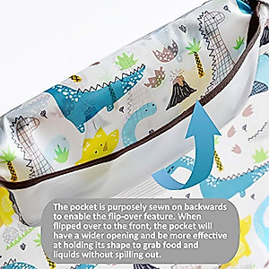 PandaEar Short Sleeve Bib 3-Pack Set| Waterproof Apron Smock Pocket and Crumb Catcher |