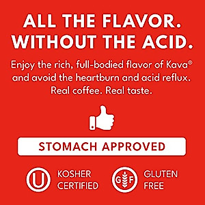 Kava Acid Reduced Instant Coffee in Glass Jar, 4 Ounce (Pack of 1)